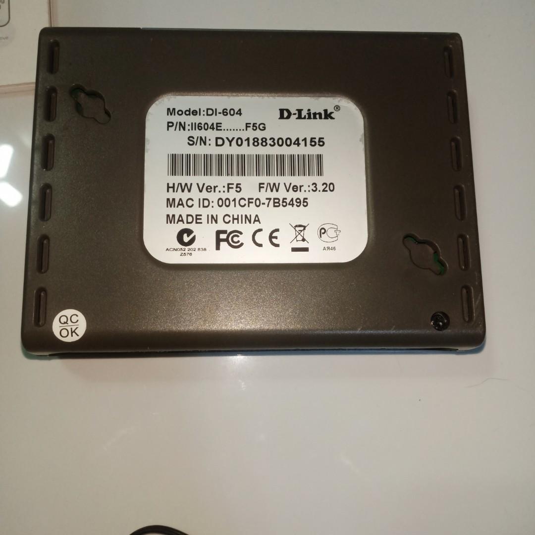 D-Link Ethernet Broadband Router DI-604, Mobile Phones & Gadgets, Other ...