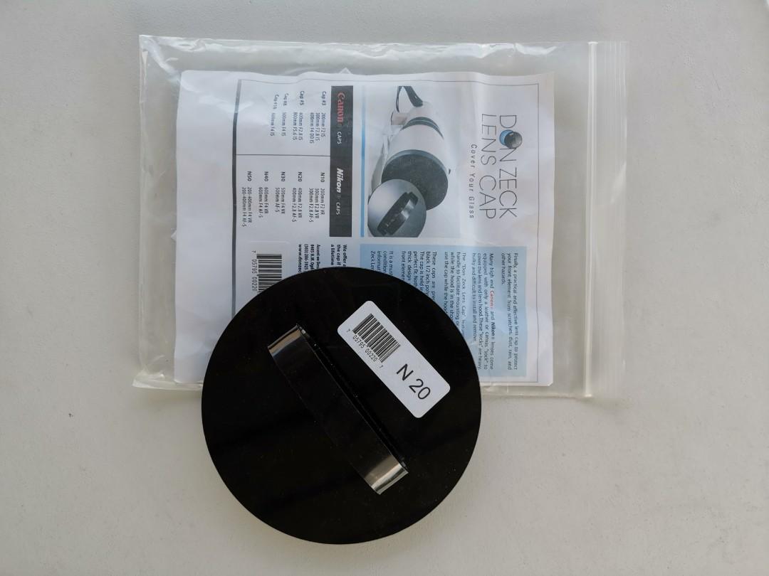 Don Zeck N20 Lens Cap (Nikon 400mm F2.8), Photography, Photography Accessories, Other ...
