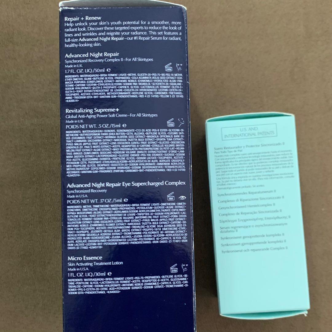 ESTEE LAUDER SET (repair+renew set AND Advanced Night Repair Serum ...