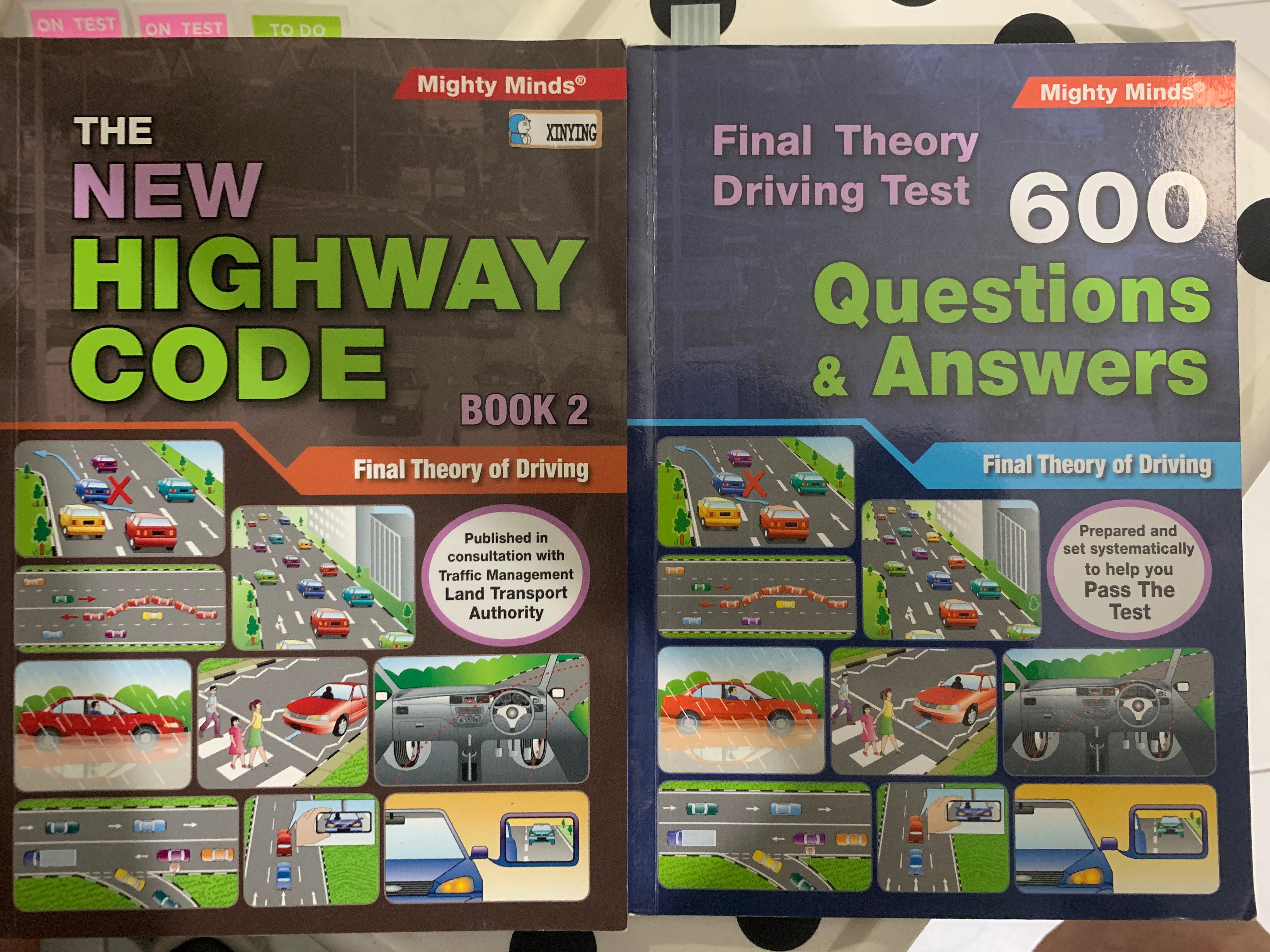 Final theory test: Highway Code Book 2 and 600 Questions & Answers ...