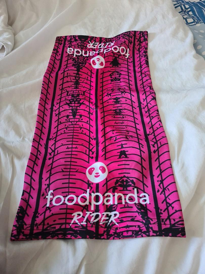 Foodpanda Head Bandana, Motorcycles, Motorcycle Apparel on Carousell