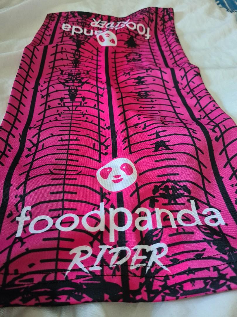 Foodpanda Head Bandana, Motorcycles, Motorcycle Apparel on Carousell