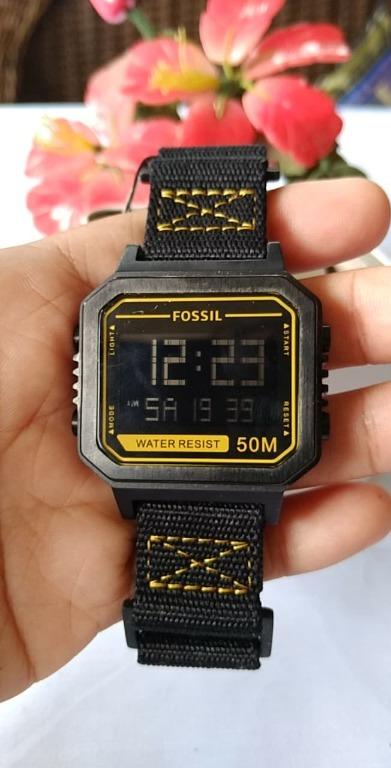 FOSSIL Square face watch Original for Men, Men's Fashion, Watches ...