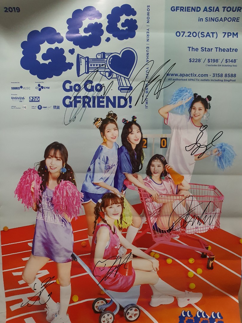 KPOP Gfriend Poster Autograph, Hobbies & Toys, Music & Media, Music ...