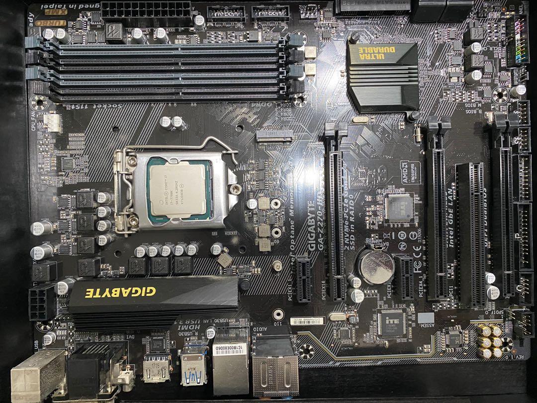 Gigabyte gaming motherboard and i7 processor, Computers & Tech, Parts ...