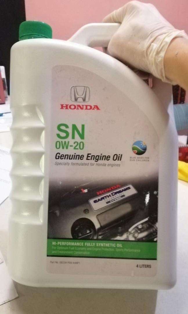 Honda 0w20 fully synthetic oil 4L, Car Parts & Accessories, Maintenance ...