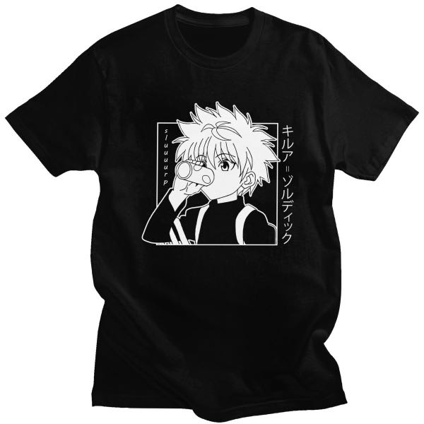 HUNTER x HUNTER KILLUA ZOLDYCK TSHIRT CREW NECK FITTED SHORT SLEEVE ...