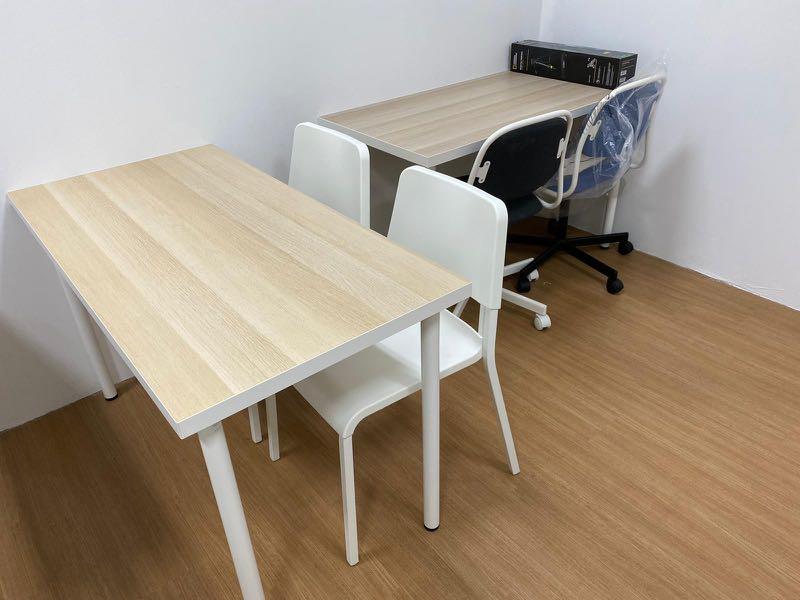 IKEA Table Adils wood color. Almost New. size 1.2m x 0.6m, Furniture ...