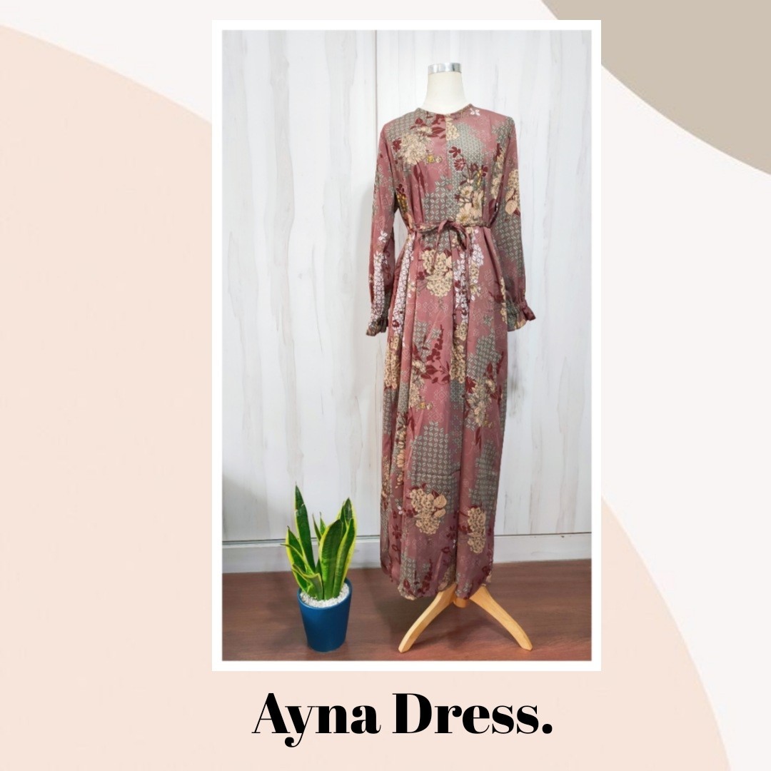 INSTOCK: Ayna Dress, Women's Fashion, Muslimah Fashion, Baju Kurung ...