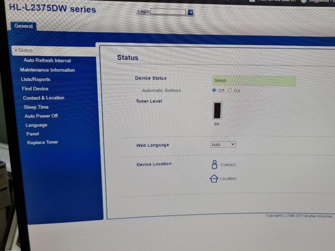 Mono Brother Printer - HL-L 2375 DW, Computers & Tech, Printers ...