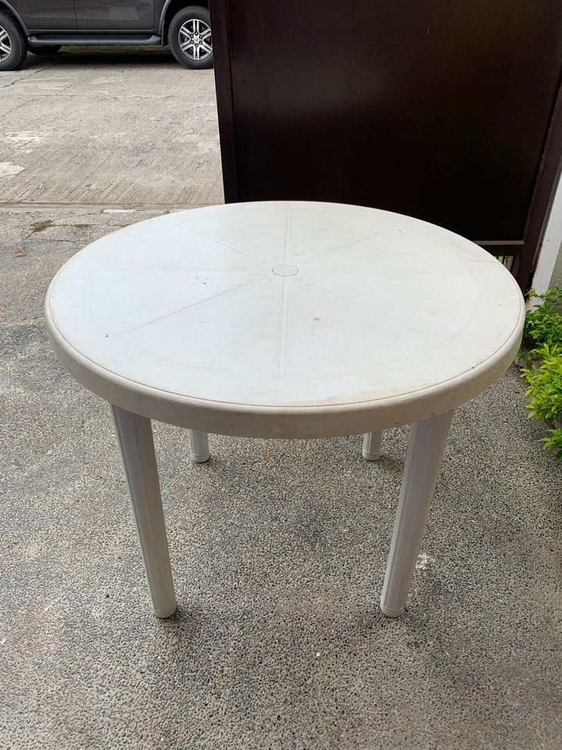 Monoblock Table (Round), Furniture & Home Living, Furniture, Tables ...
