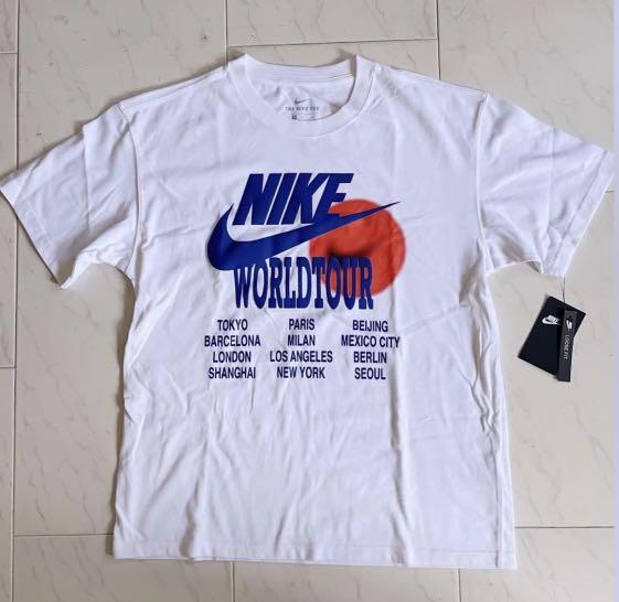 Nike World Tour Tee, Men's Fashion, Tops & Sets, Tshirts & Polo Shirts ...