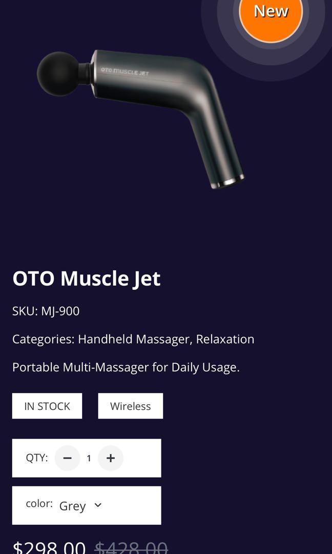 OTO muscle jet, Health & Nutrition, Massage Devices on Carousell