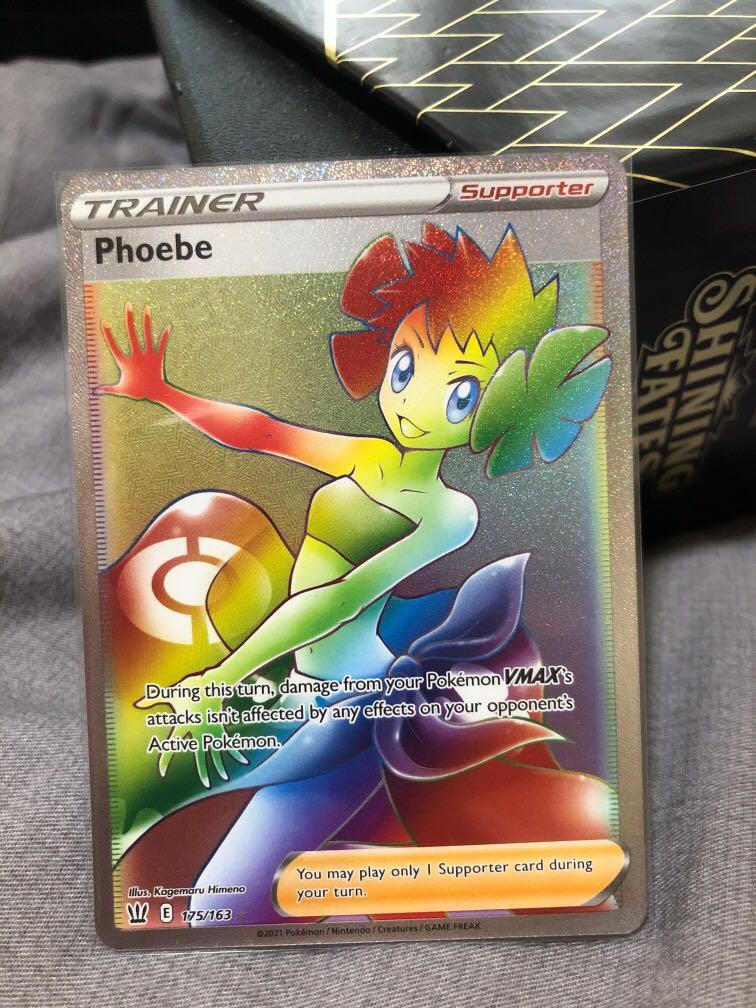 Pokemon TCG rainbow rare phoebe, Hobbies & Toys, Toys & Games on Carousell