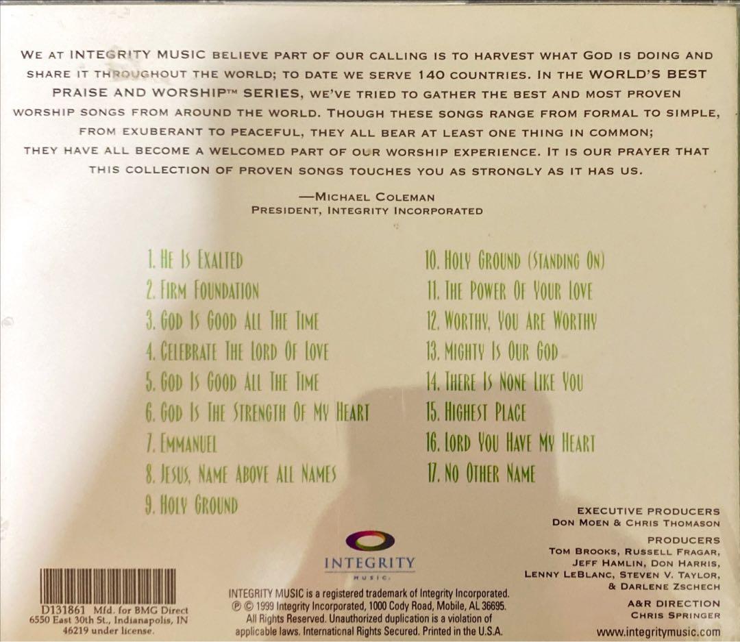 Praise & Worship Volume 2, Hobbies & Toys, Music & Media, CDs & DVDs on ...