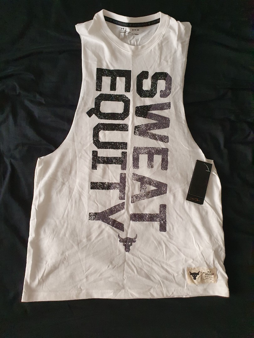 Project Rock Tank, Men's Fashion, Activewear on Carousell