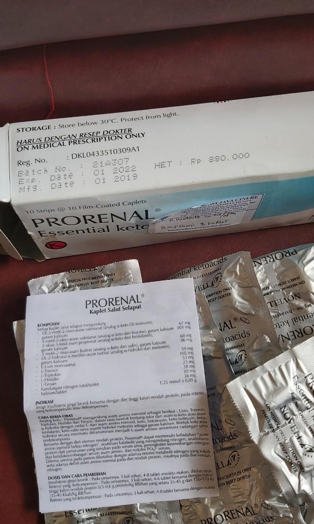 Prorenal 1 Box (10 strip) Original beli di Apotik. Kondisi box sudah ...