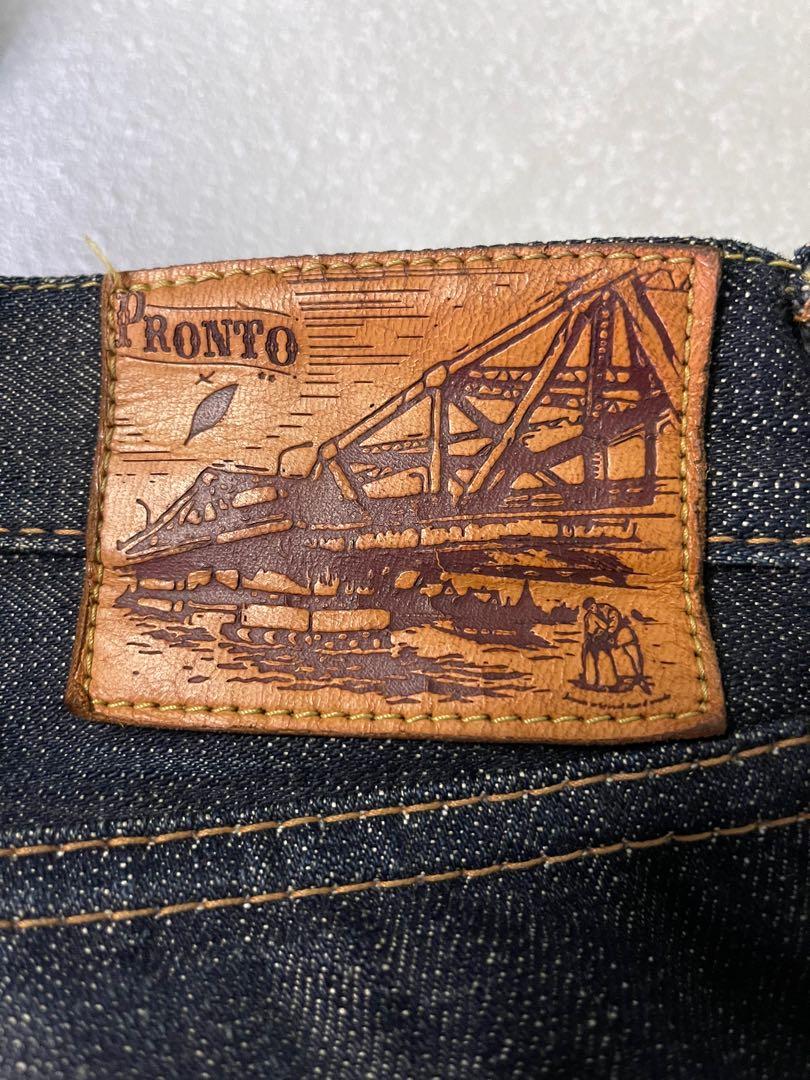 Pure Blue Japan PBJ x Pronto Slubby Selvage denim 18Oz, Men's Fashion ...