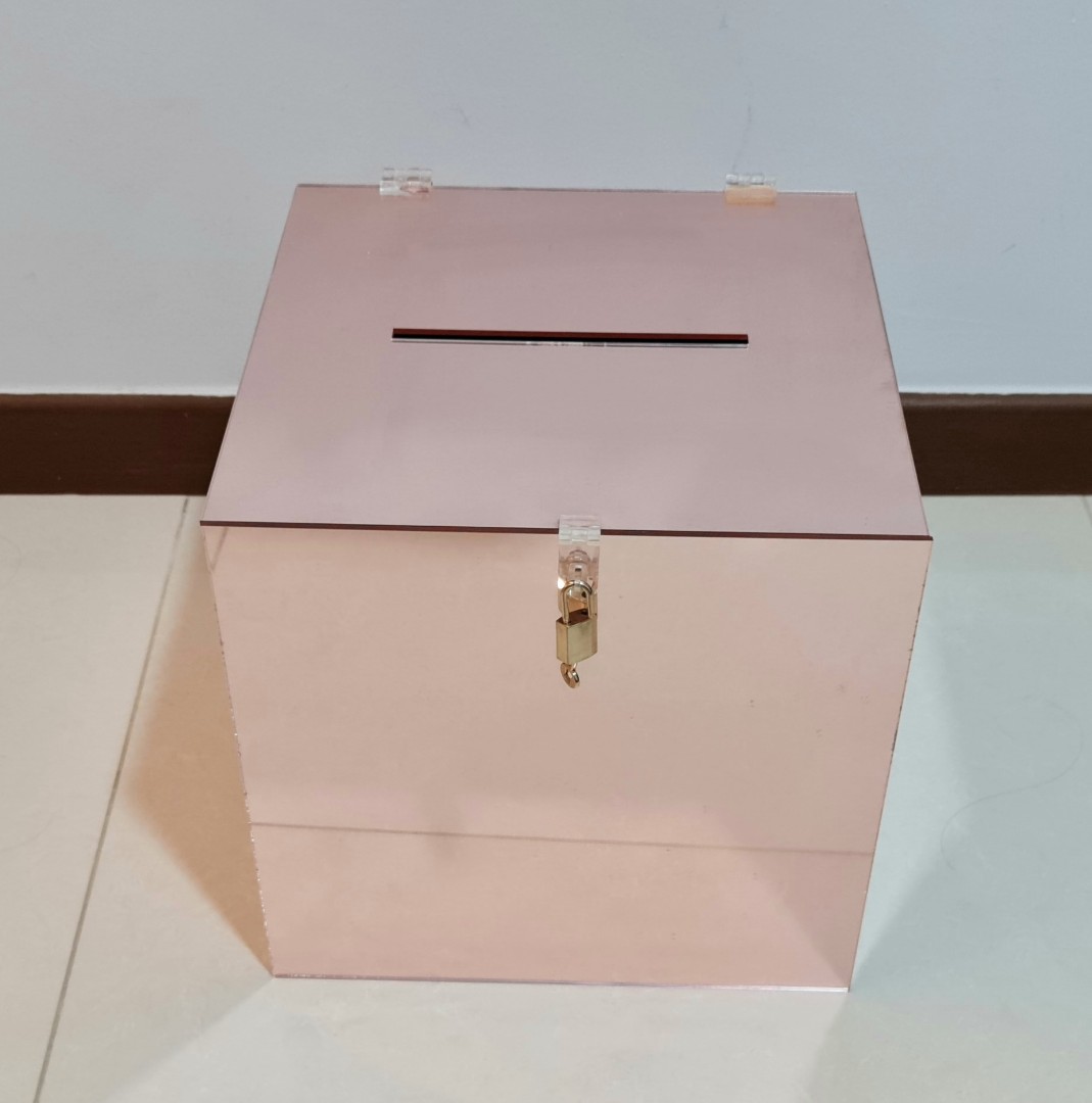 Rose Gold Ang Pow Box, Hobbies & Toys, Stationery & Craft, Occasions ...