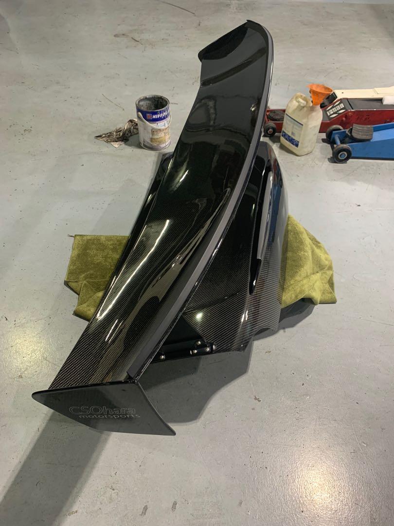 S2000 Voltex GT Wing Type 2 with CSOhara stand and Carbon Boot With ...