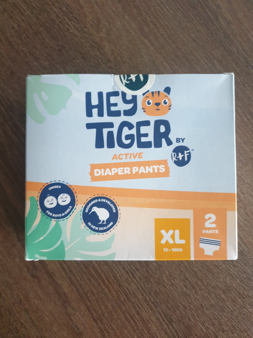[Sample pack] Hey Tiger Diaper Pants XL, Babies & Kids, Bathing & Changing, Diapers & Baby Wipes ...