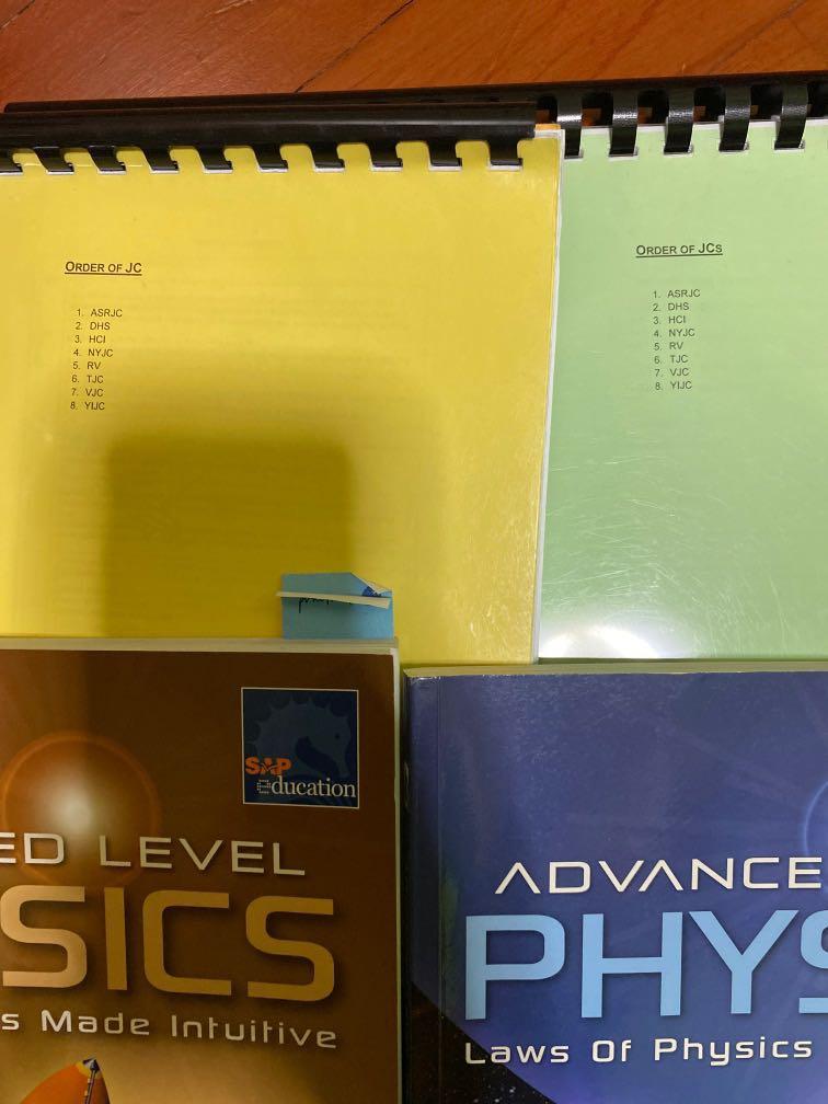 Secondary and JC books advance physics & advance chemistry, Hobbies ...
