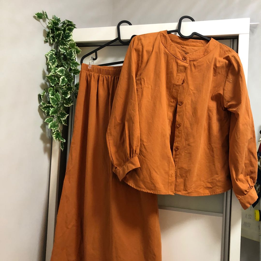 Sherkzy Set (Brick) + Mailing, Women's Fashion, Muslimah Fashion, Tops ...