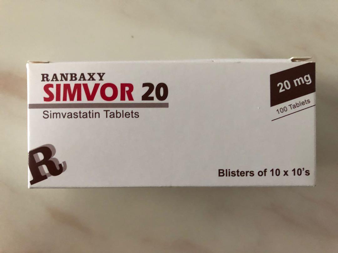 Simvor - 100 Tablets (2 boxes x 100 tablets = 200 tablets) Expiry date ...
