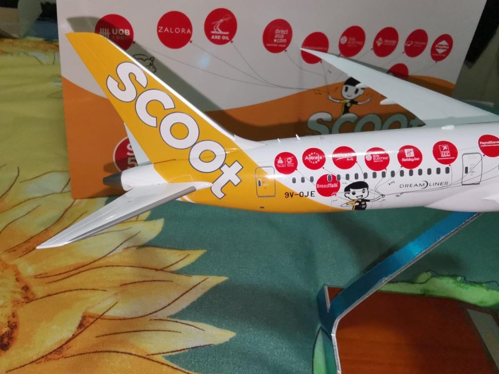 Singapore Scoot Airline Boeing 787-9 Dreamliner Model (1:200) [SG50 Special Edition], Hobbies ...