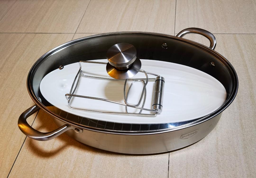 Steamed Fish Pot 304 stainless steel ( Oval), Furniture & Home Living ...
