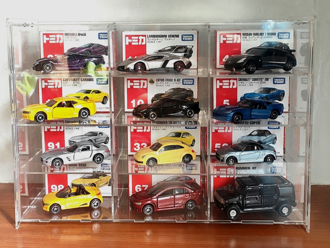 Tomica Cars with Acrylic Display Set 1, Hobbies & Toys, Toys & Games on ...