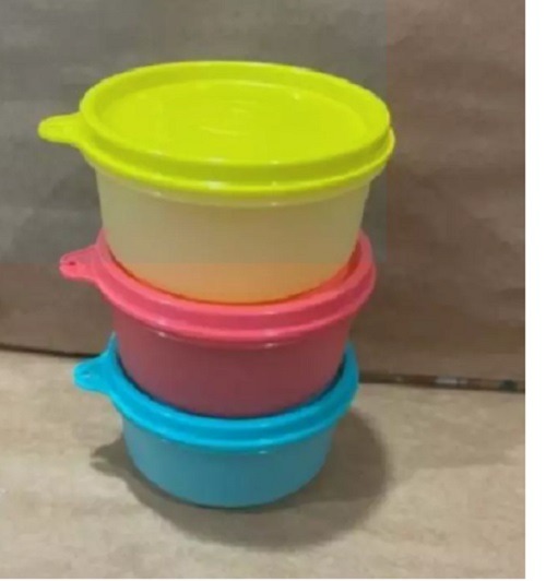tupperware 200ml round container 3pcs, Furniture & Home Living ...