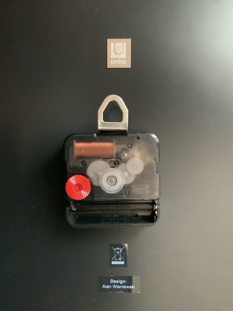 Umbra Wall Clock, Furniture & Home Living, Home Decor, Clocks on Carousell