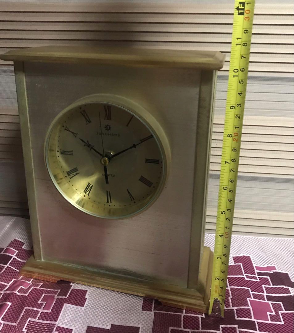Vintage German JUNGHANS Table Clock 5.98 kilos Collectible Clock ...