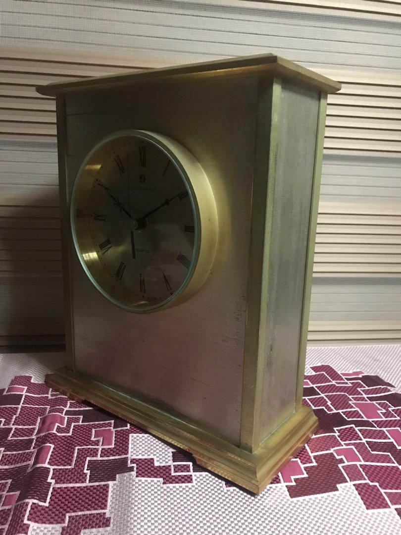 Vintage German JUNGHANS Table Clock 5.98 kilos Collectible Clock ...