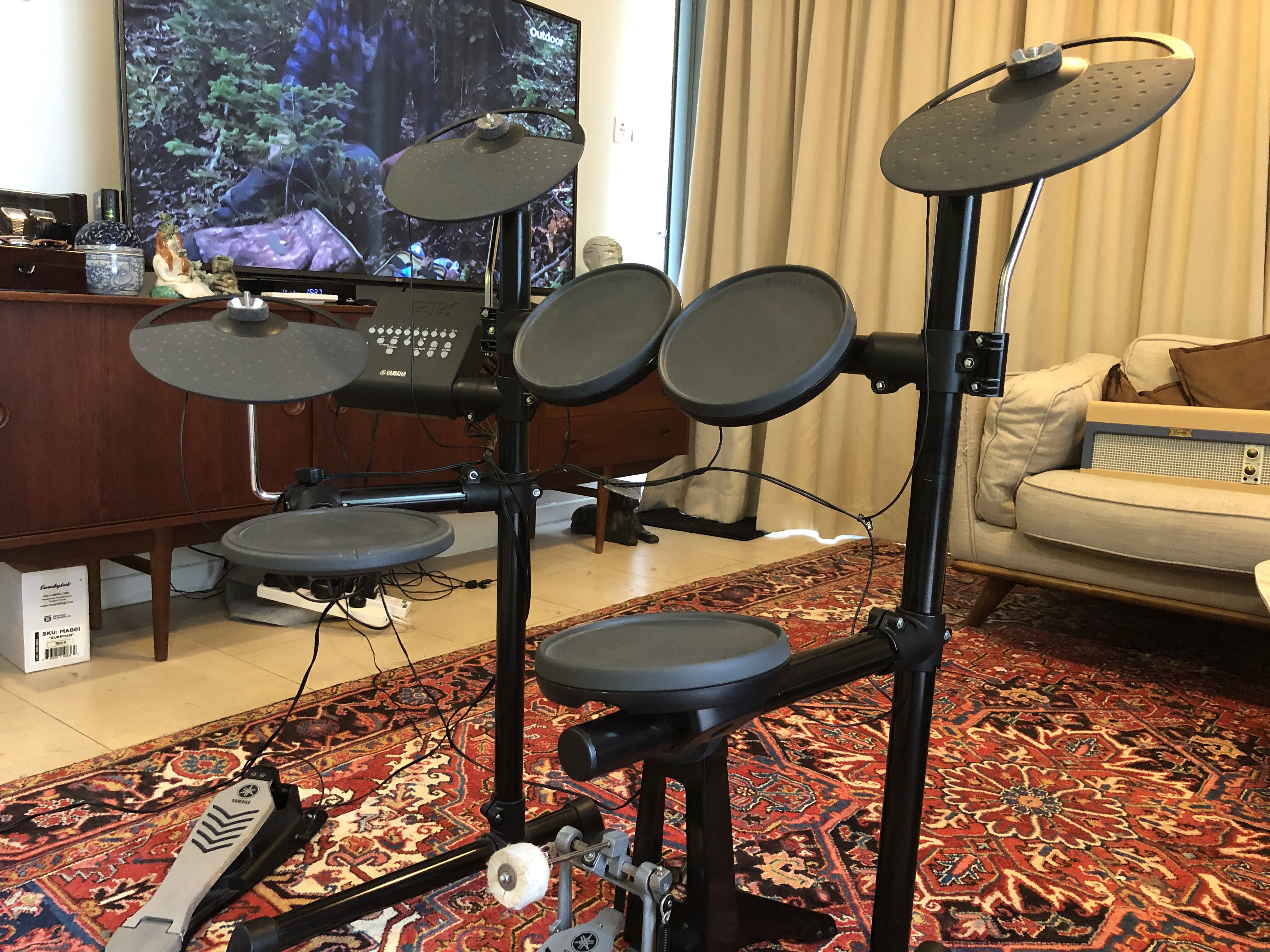 Yamaha DTX450K Electric Drumkit, Hobbies & Toys, Music & Media, Musical ...