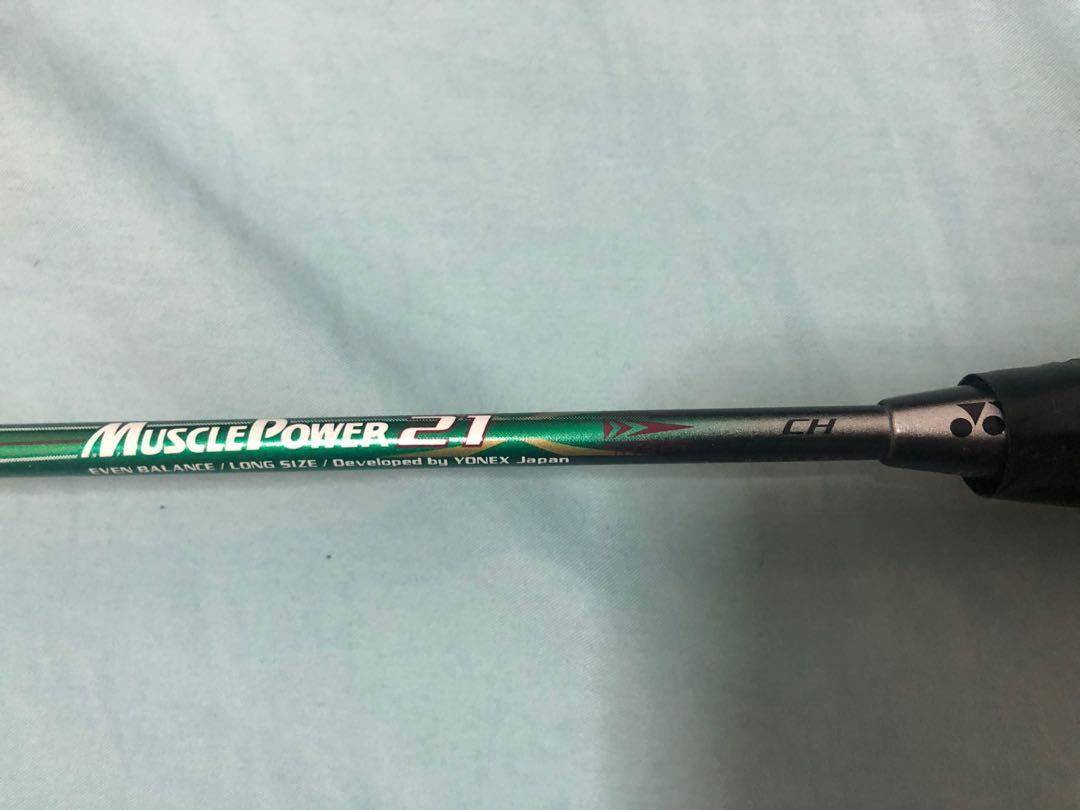 Yonex badminton racket - muscle power 21, Sports Equipment, Sports ...