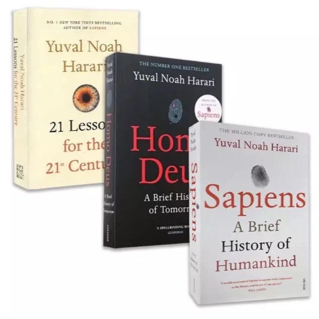 Yuval Noah Harari 3 Books: Sapiens + 21 Lessons for the 21st Century ...
