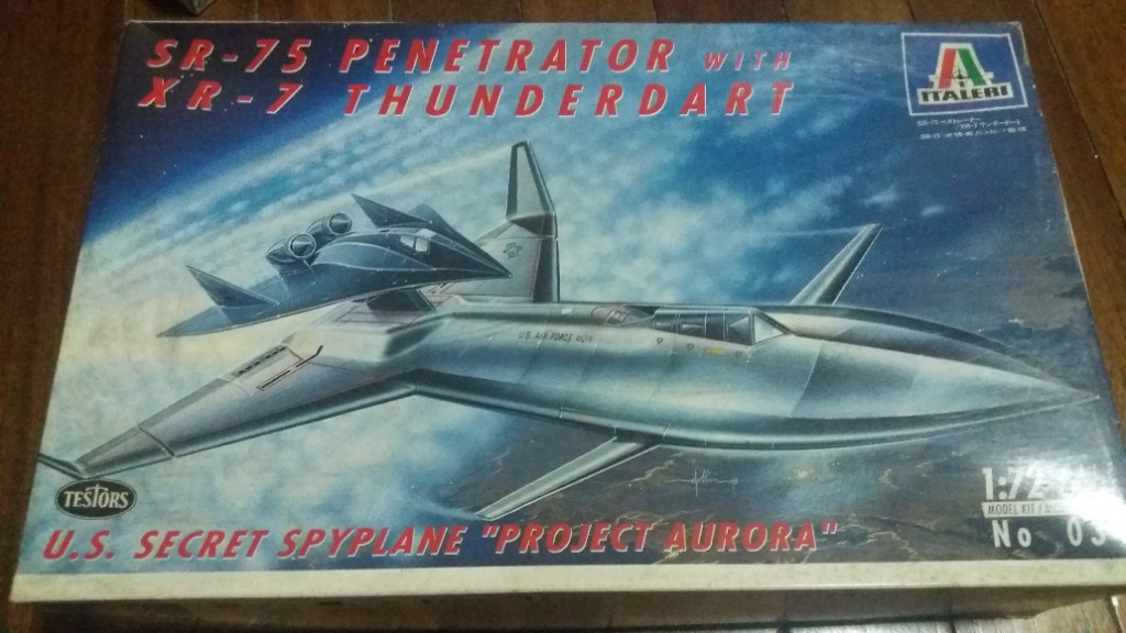 1/72 Italeri SR-75 Penetrator with XR-7 Thunderdart U.S. Secret ...