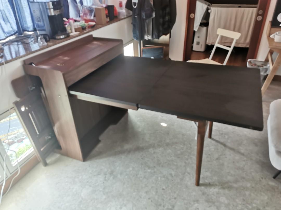 2 or 4 seater space saving deployable table, Furniture & Home Living ...