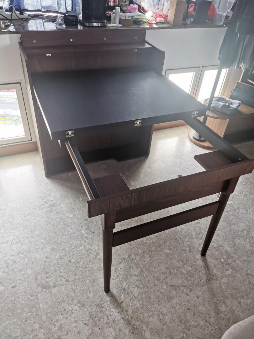 2 or 4 seater space saving deployable table, Furniture & Home Living ...