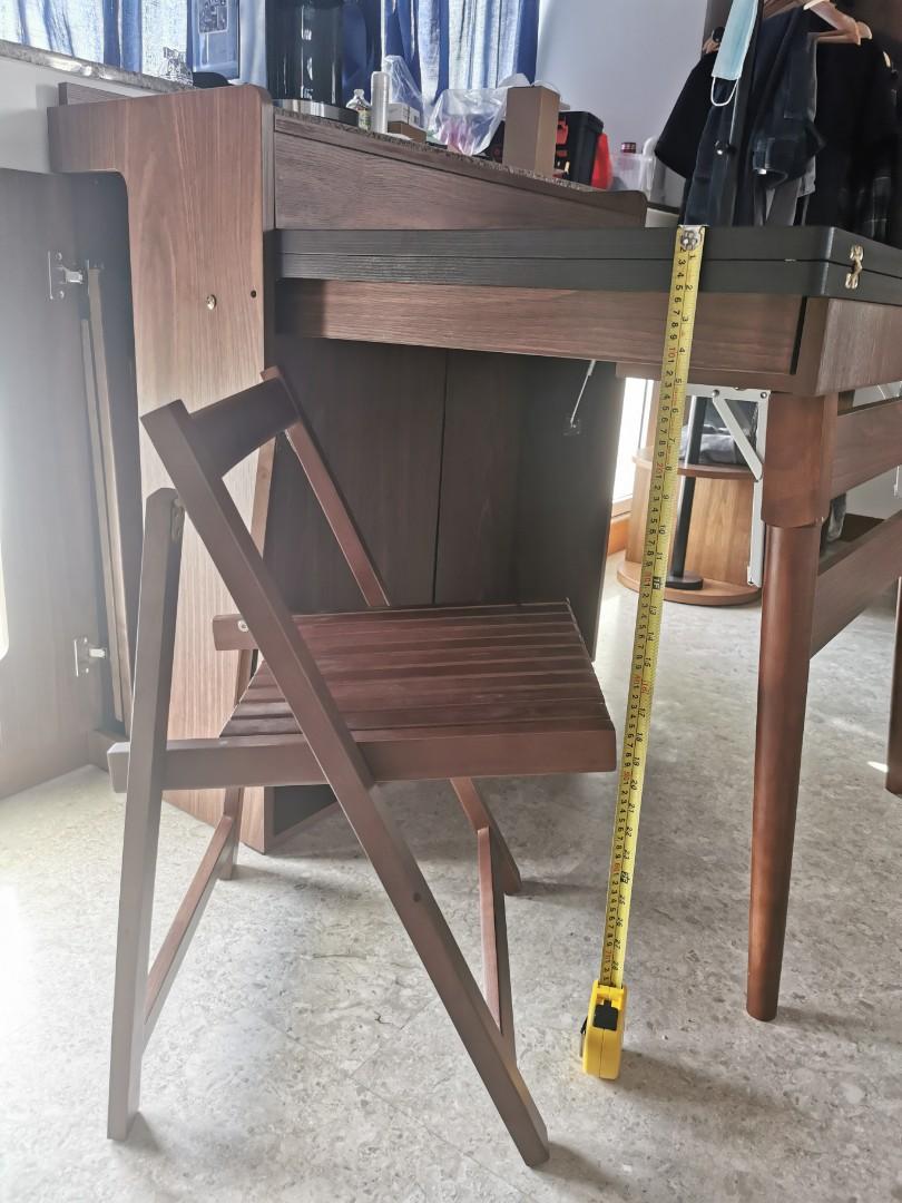 2 or 4 seater space saving deployable table, Furniture & Home Living ...