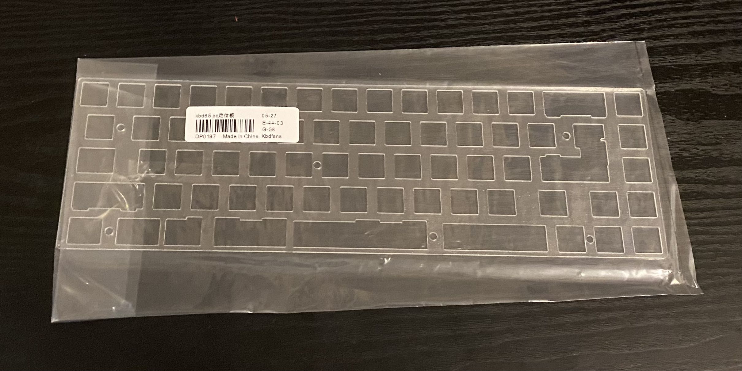 65% KBDFans Polycarbonate Plate, Computers & Tech, Parts & Accessories ...