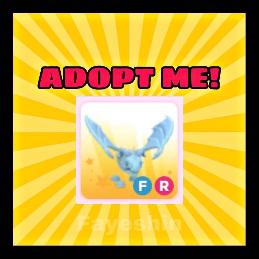 Adopt Me Legendary Fly Ride Frost Dragon FR, Video Gaming, Video Games ...