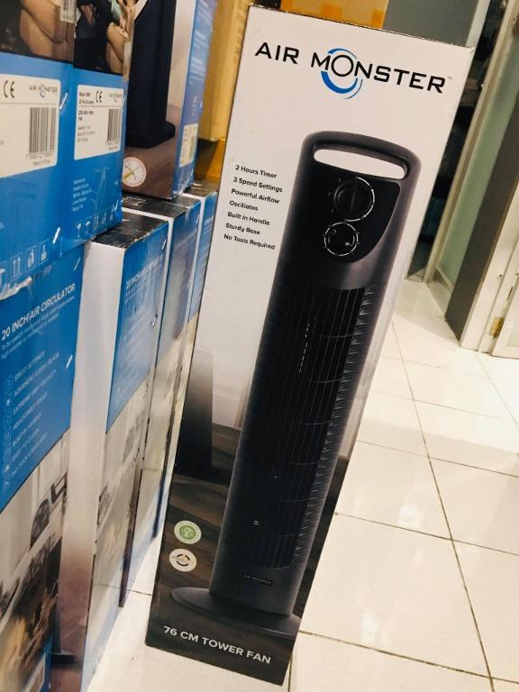 Air Monster 30" Tower Fan, Furniture & Home Living, Lighting & Fans ...