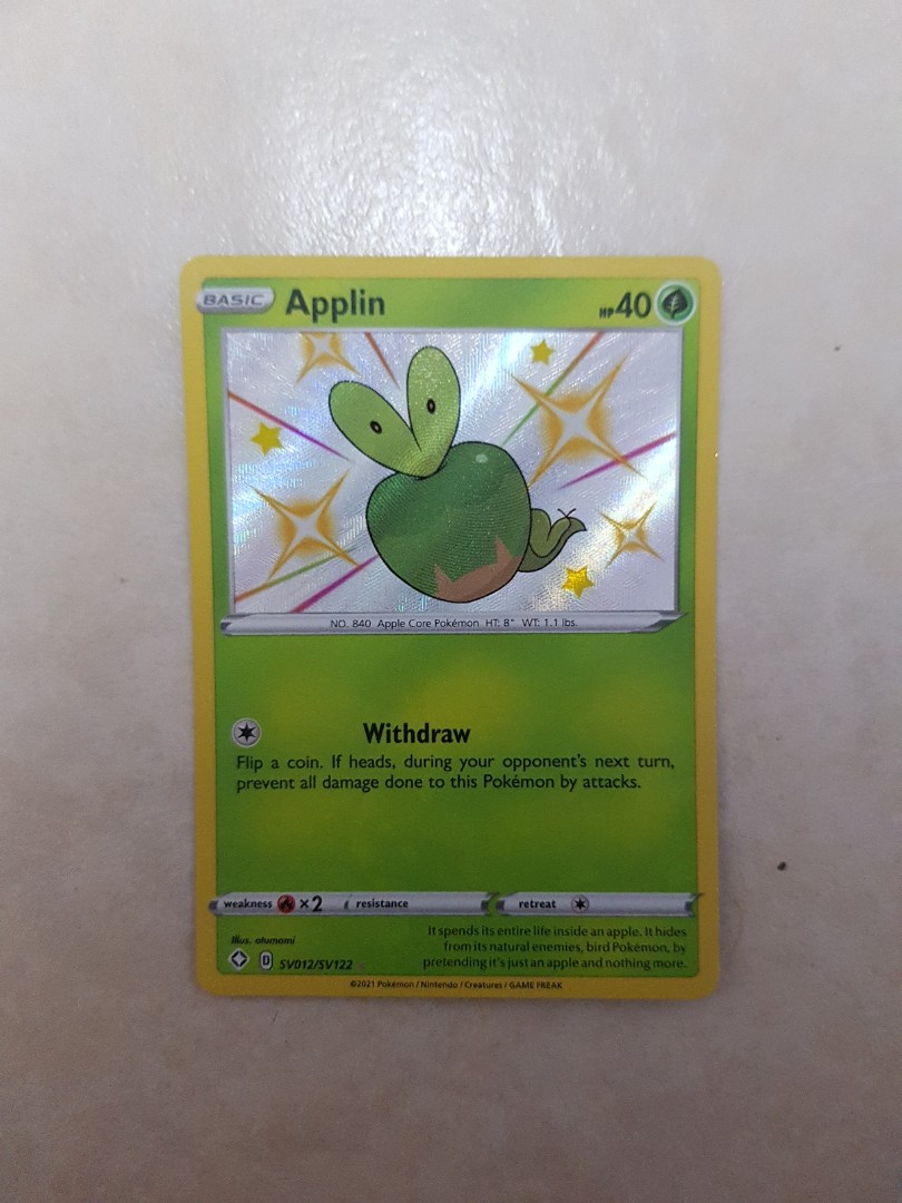 Applin (Pokemon Card), Hobbies & Toys, Toys & Games on Carousell