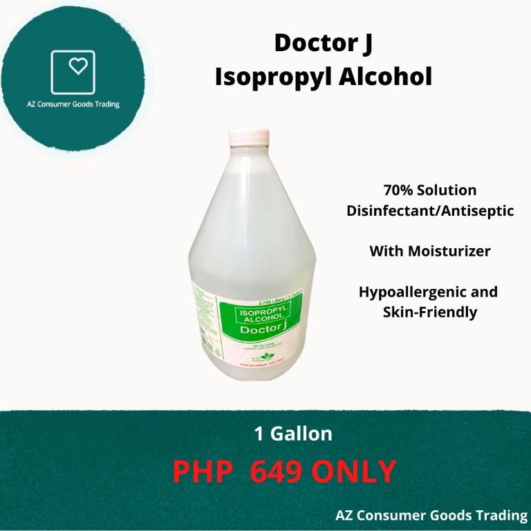 AZ Consumer Doctor J Isopropyl Alcohol | 1 Gallon | 1 Liter, Beauty ...