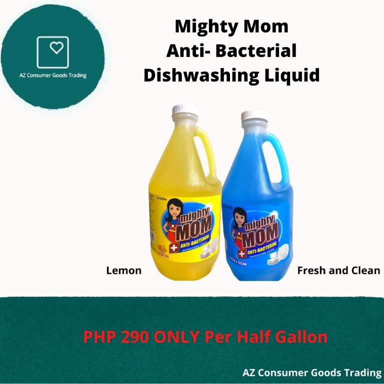 AZ Consumer Mighty Mom Anti-Bacterial Dishwashing Liquid Lemon | Fresh ...