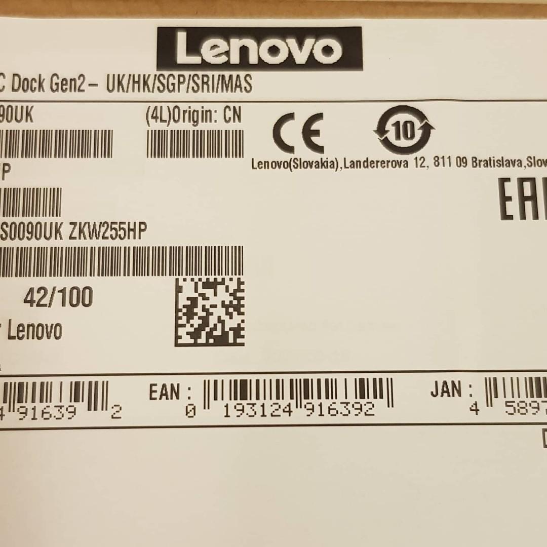 Box - Lenovo Thinkpad USB - C Dock Gen2, Everything Else, Others on ...