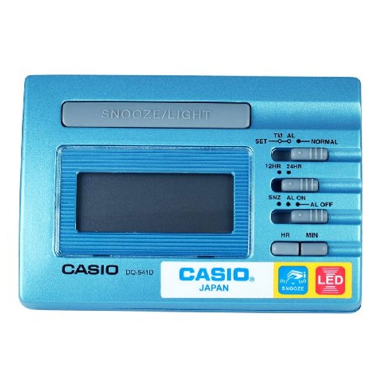 Brand New on Hands Casio Digital Blue Snooze Table Clock DQ-541D-2RDF ...